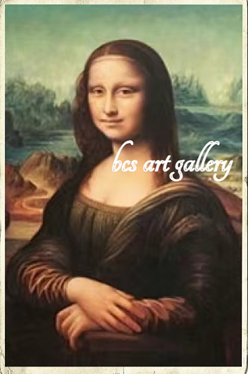 Mona Lisa Leonardo Da Vinci 60x90cm Hand Painted Oil Reproduction ...