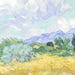 Vincent Van Gogh A Wheatfield With Cypresses 1889 Museum Quality Hand ...