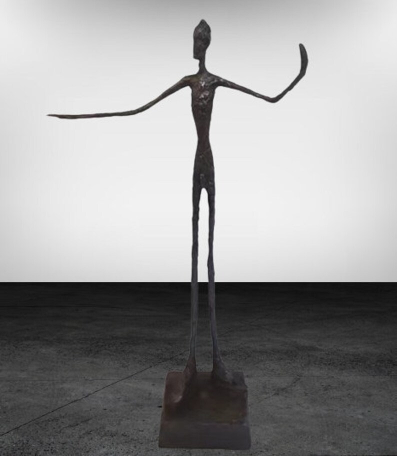Surreal Man Pointing Bronze Sculpture Alberto Giacometti Bronze ...