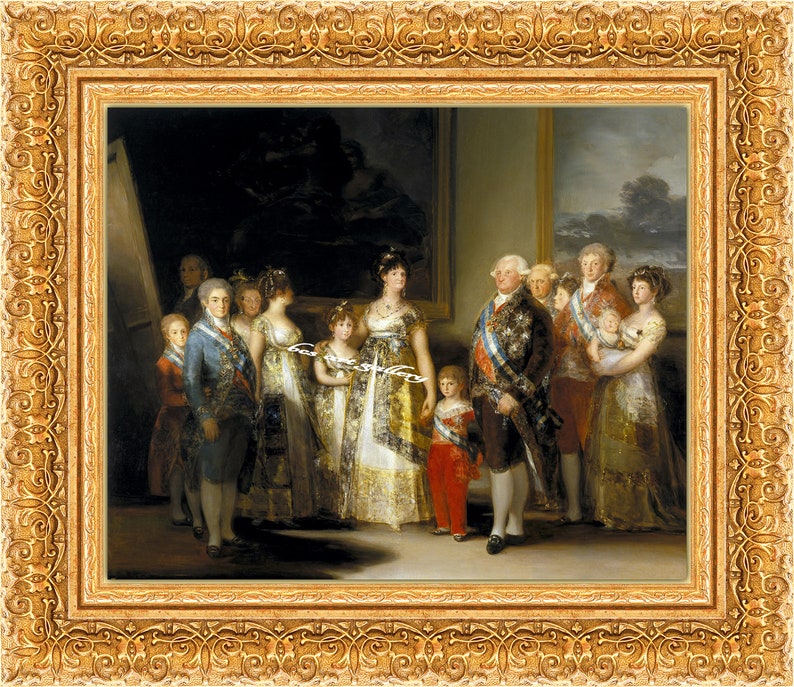 Francisco Goya Charles IV of Spain and His Family 1800 Hand-painted Oil ...