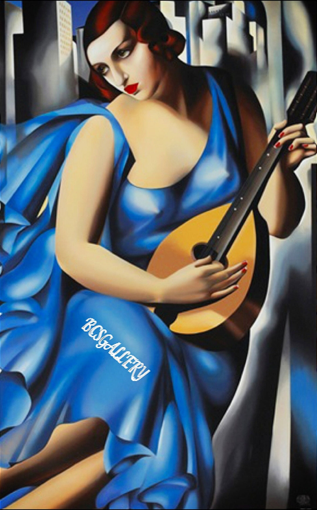 Tamara De Lempicka - Femme En Bleu Avec Guitare (the Musician) 1929 ...