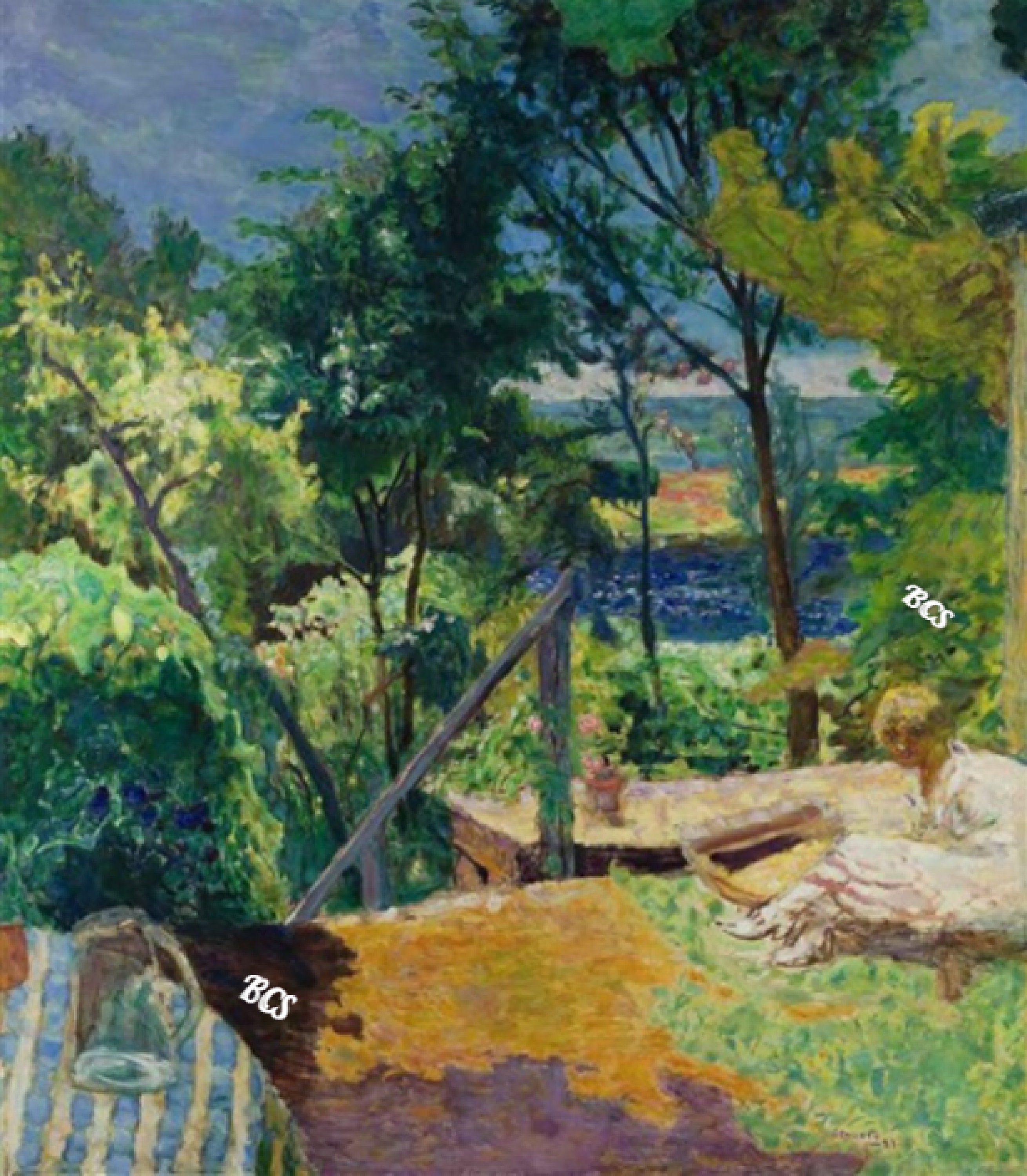 Pierre Bonnard Terrasse à Vernon 1923 Reproduction,the Terrace at ...