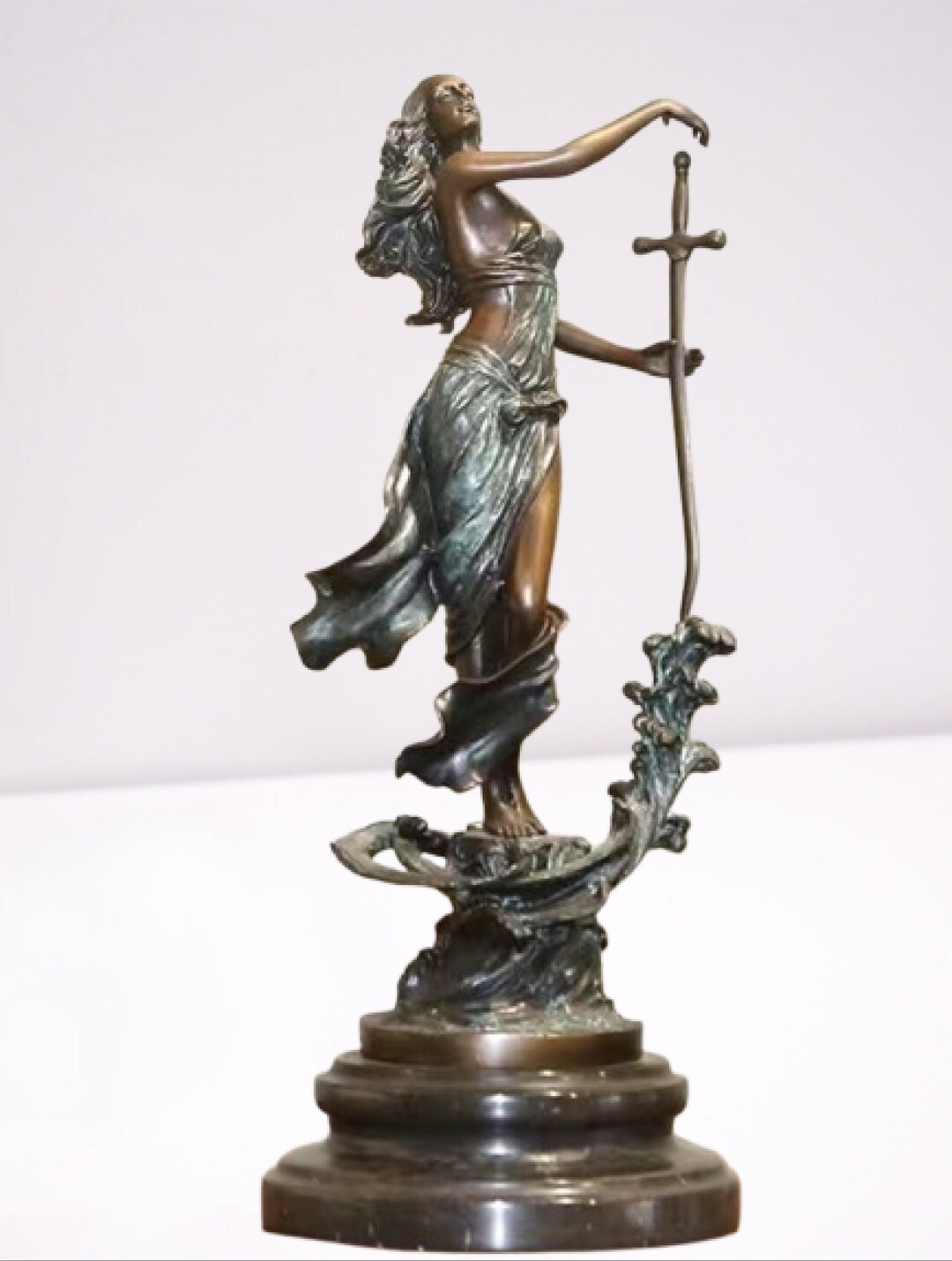 Galatea Sea Nymph Bronze Sculpture Sea Goddess Bronze Figurine ...