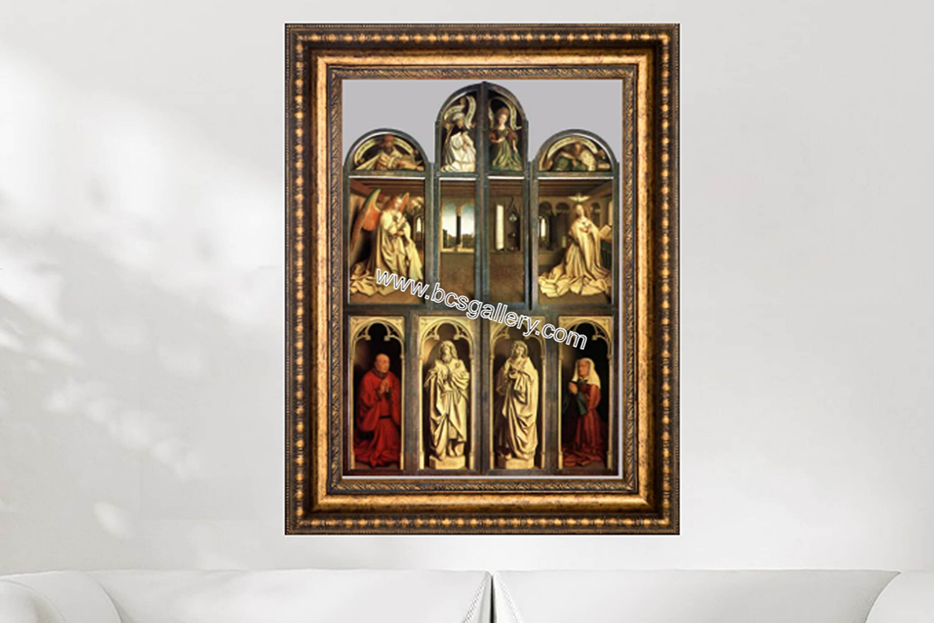 Jan Van Eyck the Ghent Altarpiece Exterior 1432 Hand Painted Oil ...