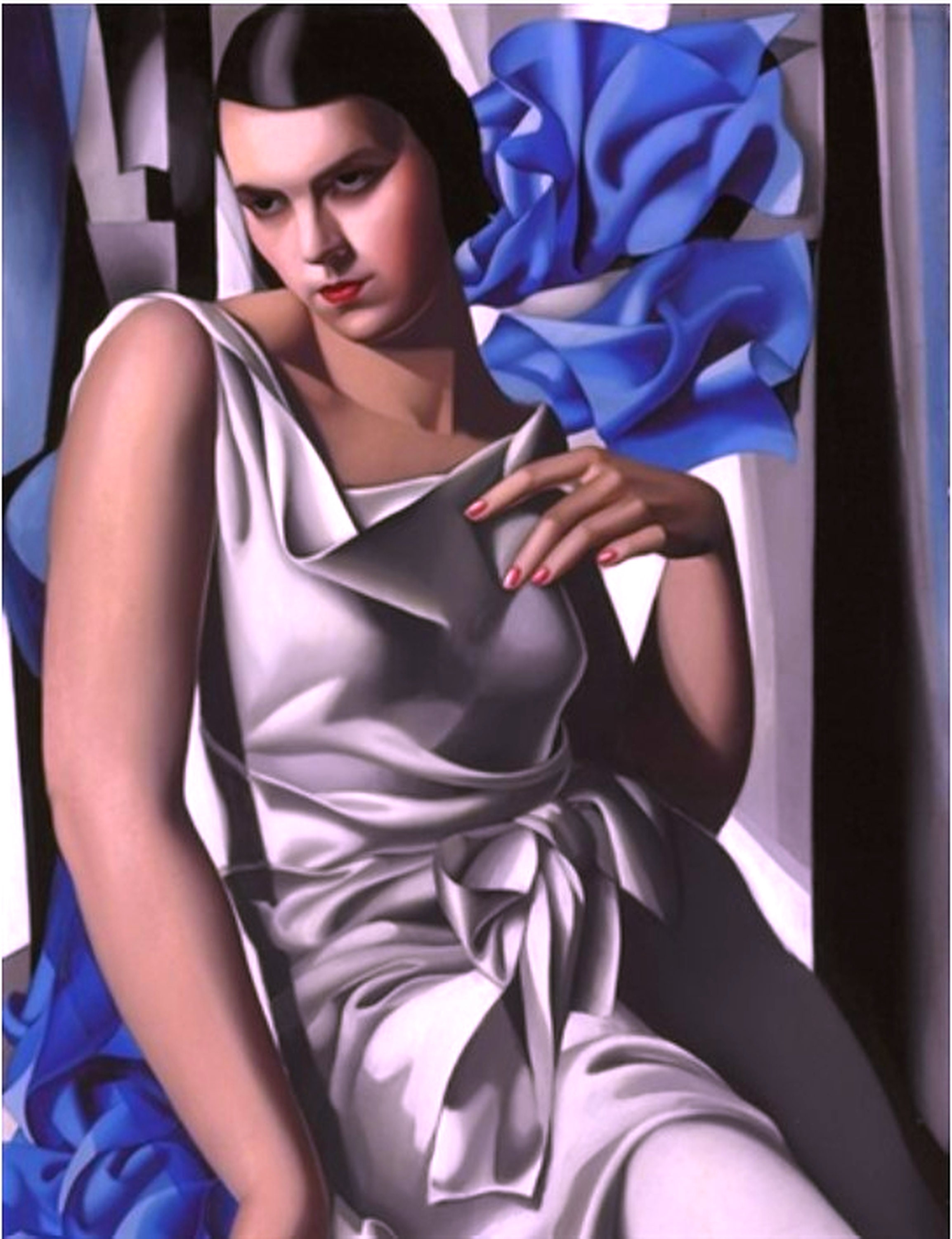 Tamara De Lempicka - Portrait De Madame M 1932 Museum Grade Hand ...