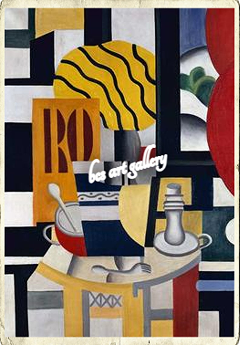 Fernand Léger Still Life With Candlestick 1922 46x32in High-end Hand ...