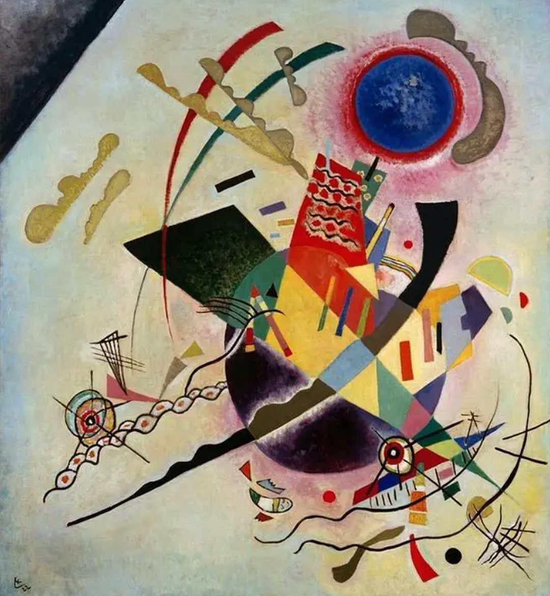 Blue Circle Wassily Kandinsky 1922 Hand Painted Oil Reproduction Realm ...