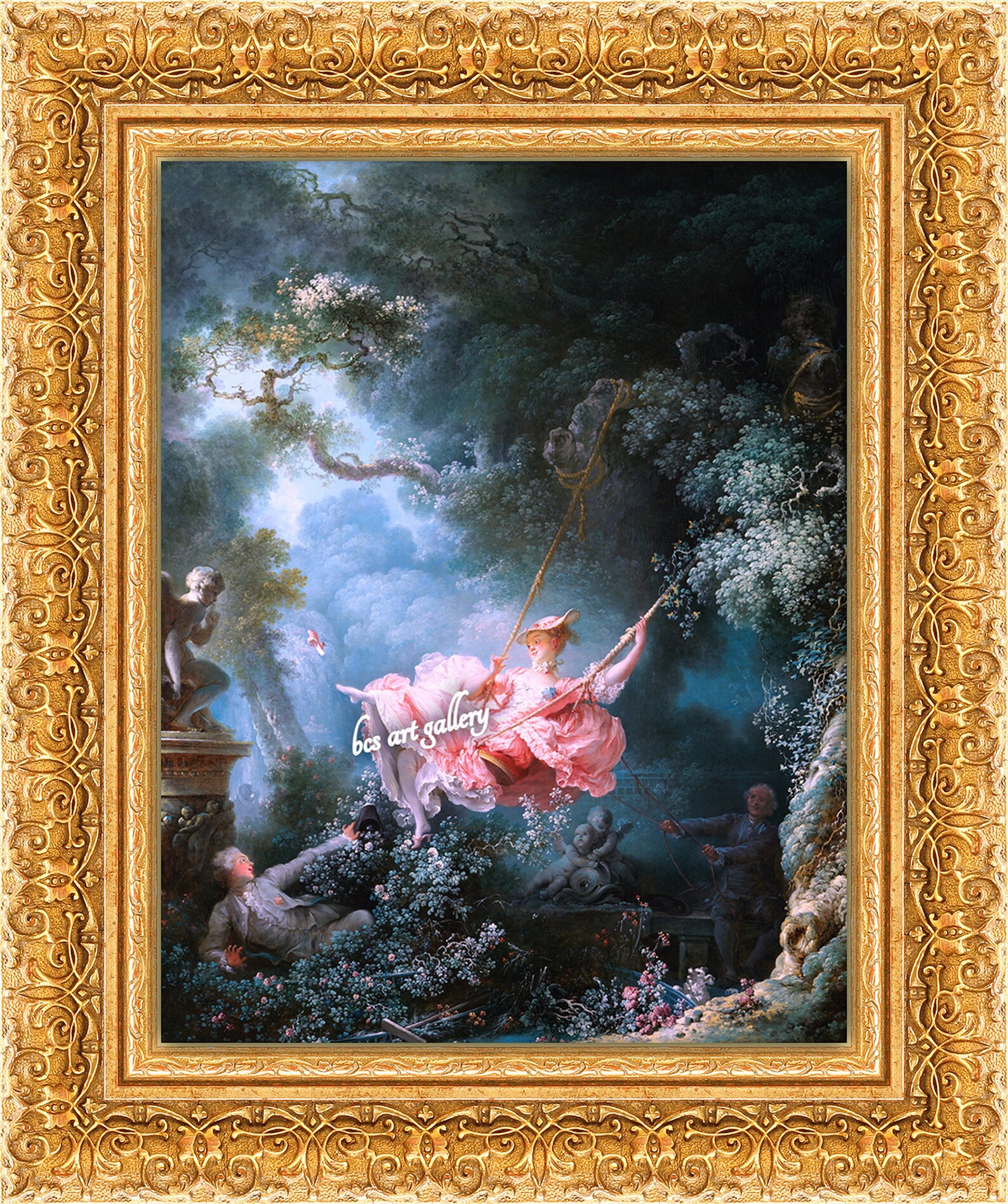 Jean-honoré Fragonard the Swing 1767 Museum Quality Hand Painted Oil ...