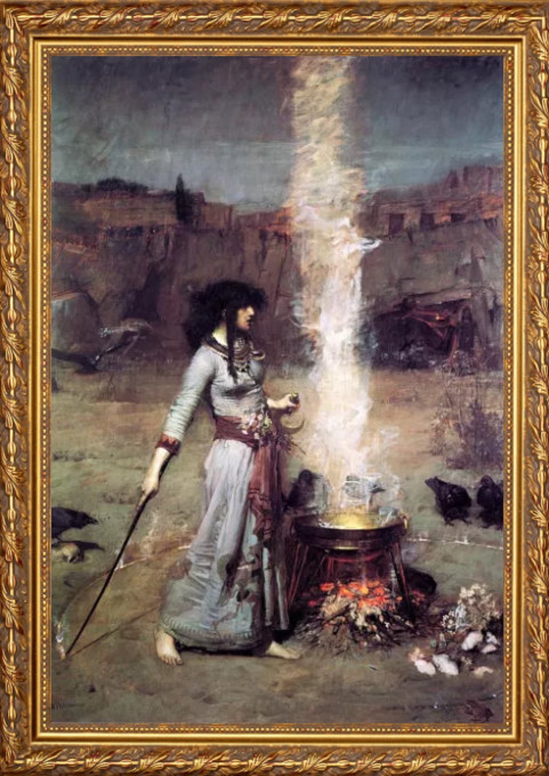 John William Waterhouse the Magic Circle 1886 - Etsy