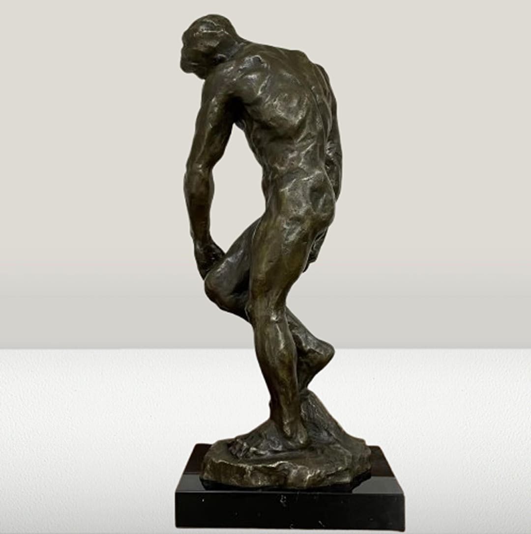 Auguste Rodin Adam Bronze Sculpture Replica Famous Adam Bronze Statue ...