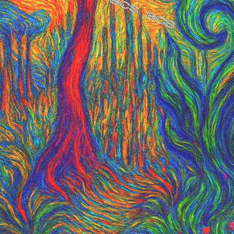 Original Mythara Painting | Vibrant Forest Painting | Hand-painted ...