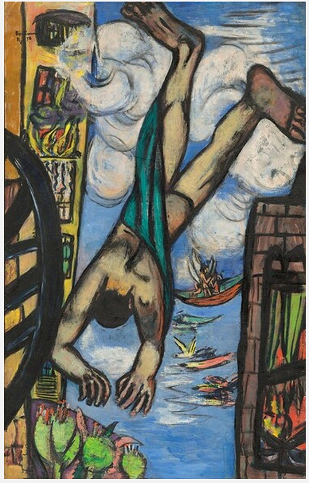 Falling Man Max Beckmann 1950 Museum Quality Hand-painted Oil ...