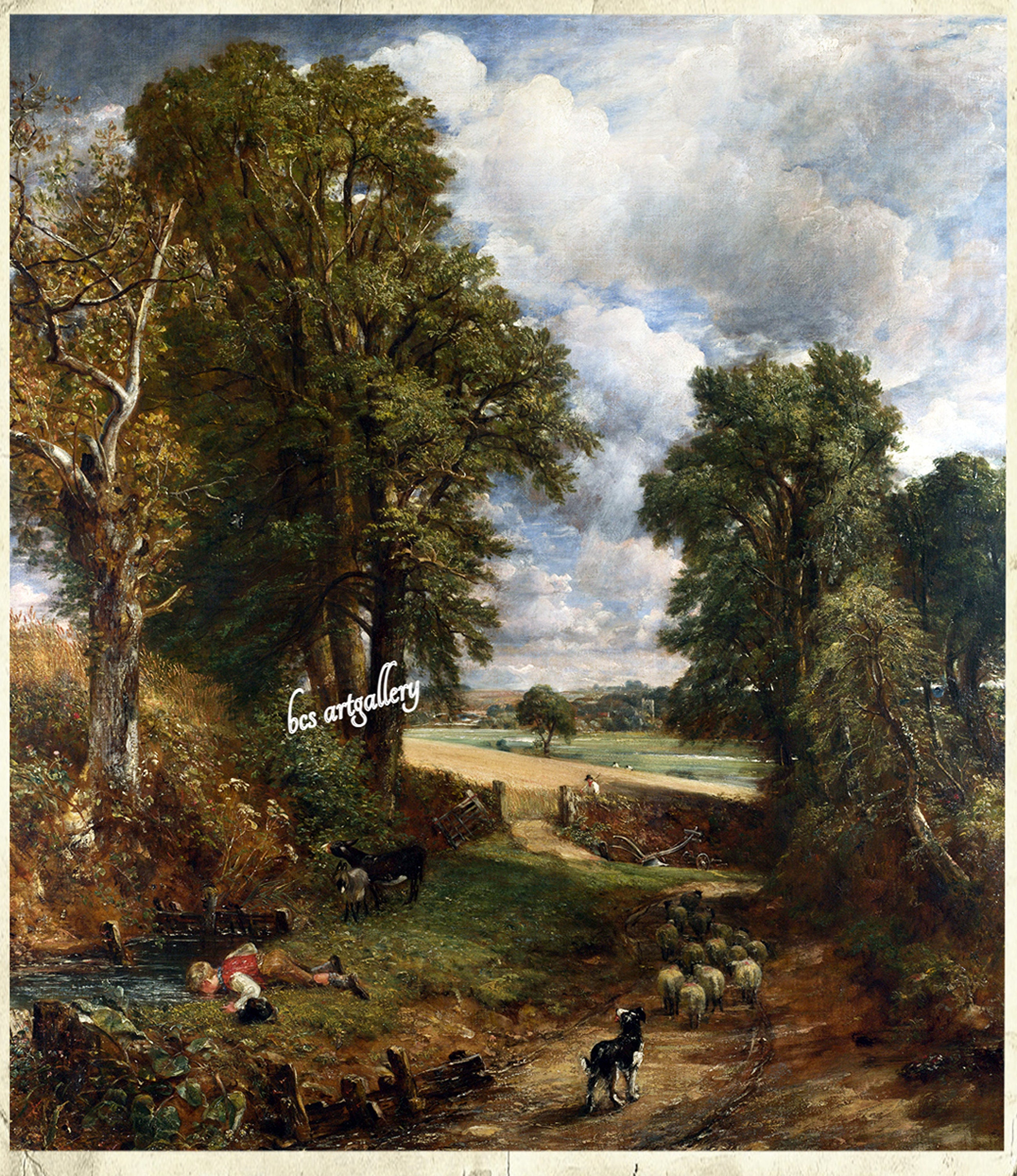 The Cornfield John Constable Museum Quality Hand-painted Oil ...