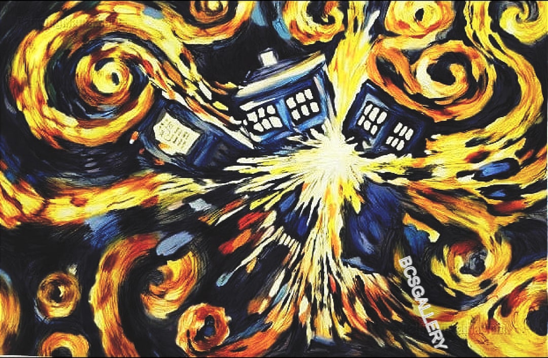 Doctor Who Exploding TARDIS Blue Box Exploding Pandorica - Etsy