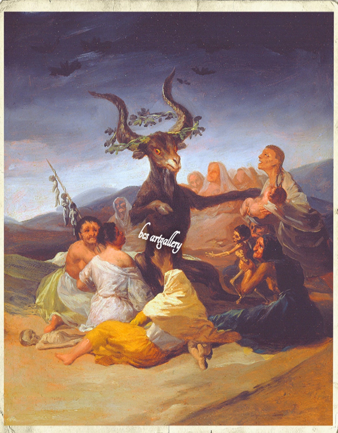 Francisco Goya Witches' Sabbath 1797 the Great He-goat Museum Quality ...