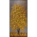 Creative Gold Tree Oil Painting on Canvas,100% Hand Painted Abstract ...