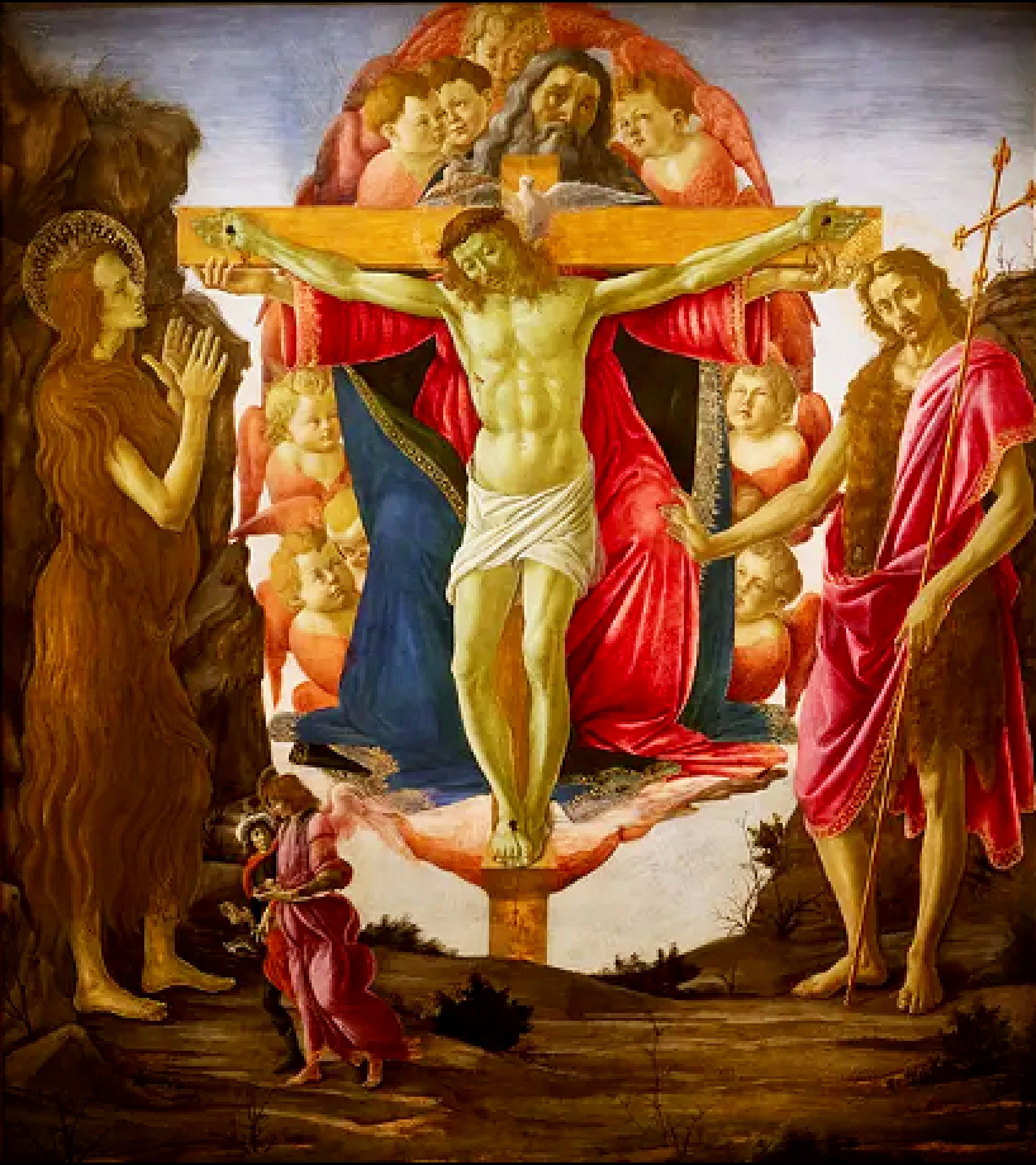 Pala Della Convertite (holy Trinity) by Sandro Botticelli Museum ...
