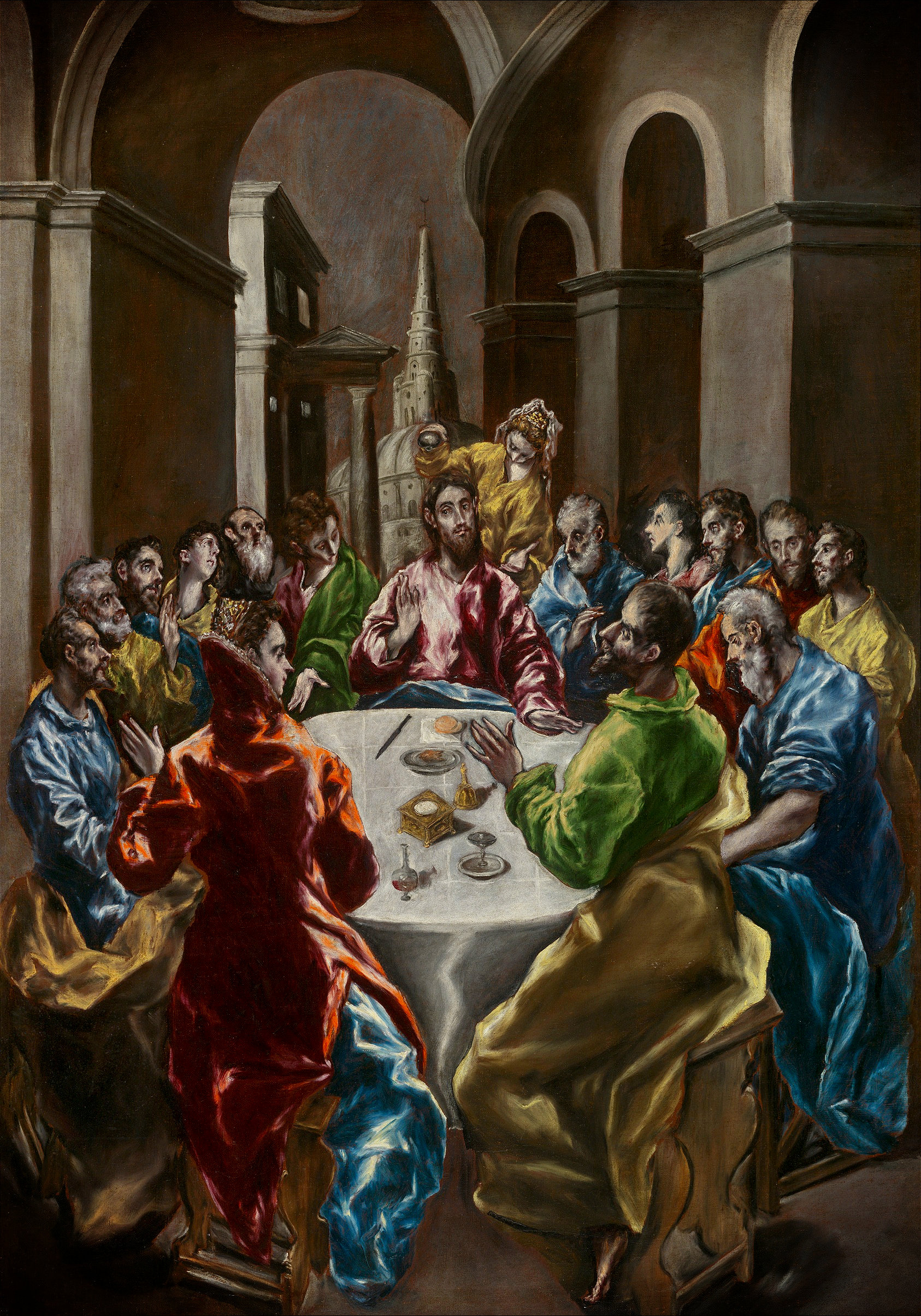El Greco the Feast in the House of Simon 1608 Hand Painted Oil ...