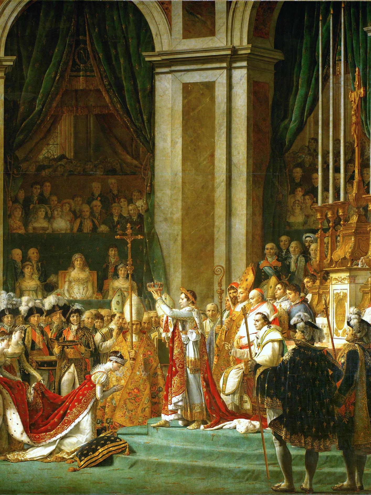 Oil Reproduction | Coronation of Napoleon by Jacques-louis David 1805 ...