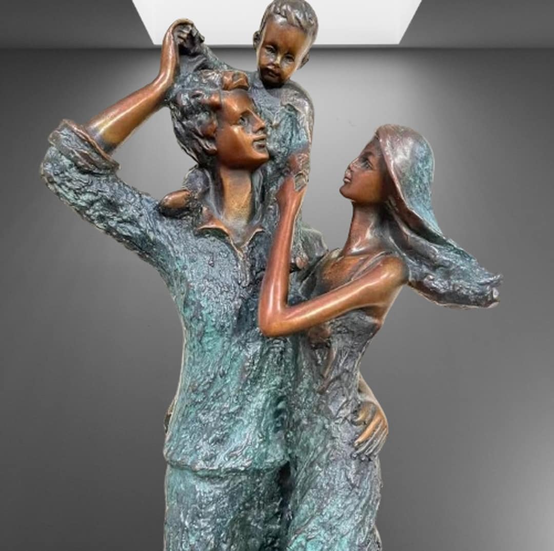 Family Bronze Sculpture Parenthood Motherhood Fatherhood Childhood ...