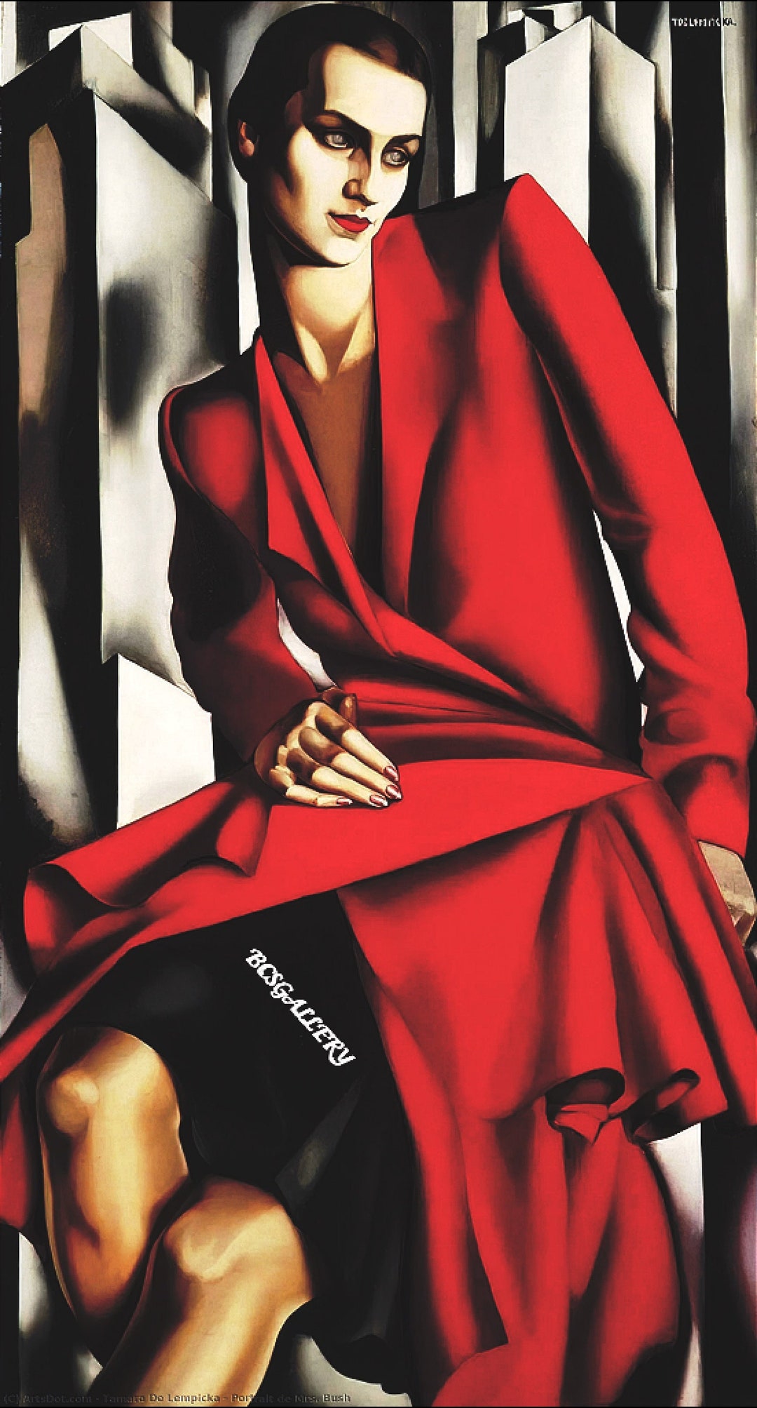 Portrait of Mrs Bush 1929 Tamara De Lempicka Museum Quality Hand ...