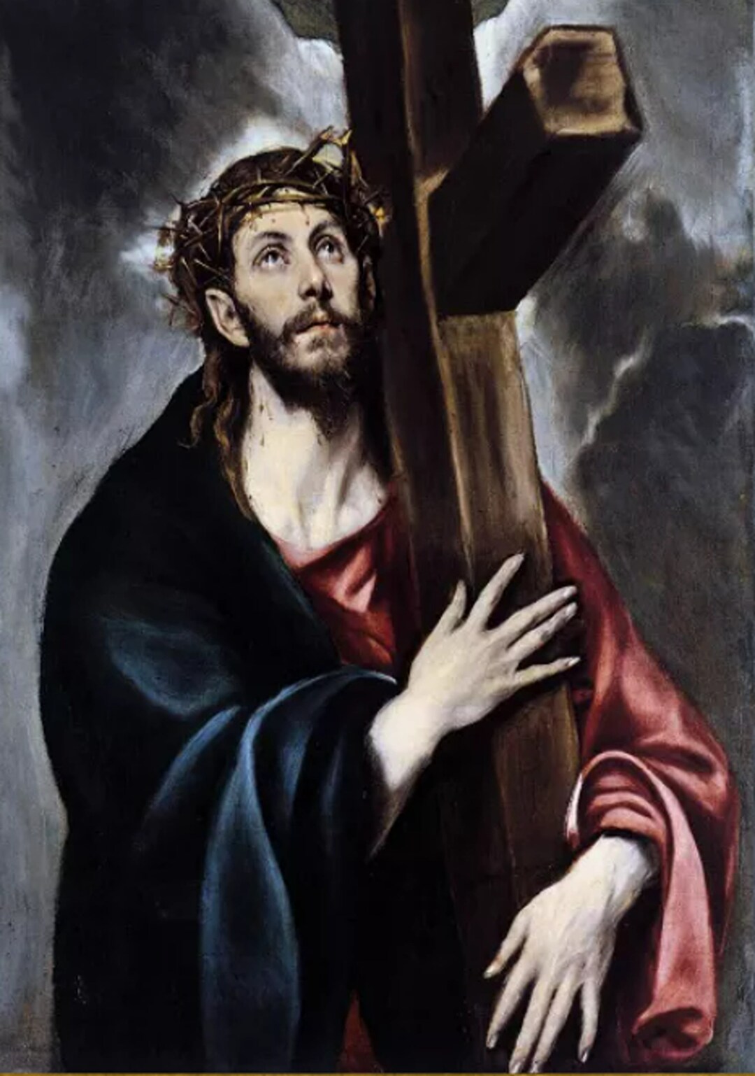 El Greco Christ Carrying the Cross 1580 Hand Painted Oil Reproduction ...