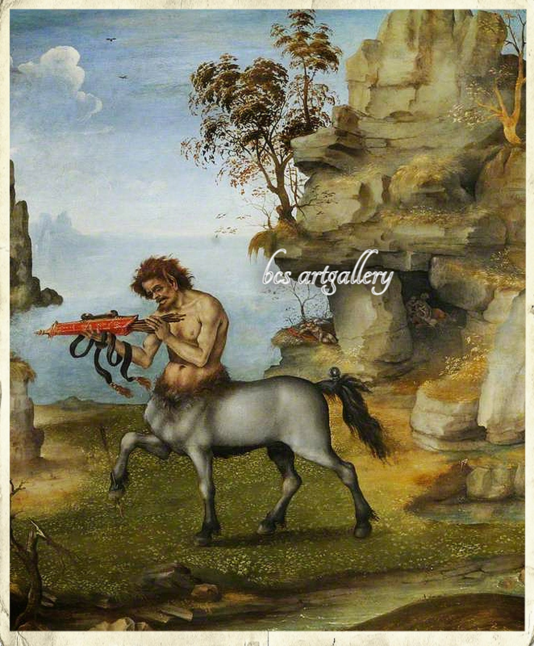 Filippino Lippi the Wounded Centaur 1500 Museum Quality Hand Painted Oil Reproduction Lippi ...