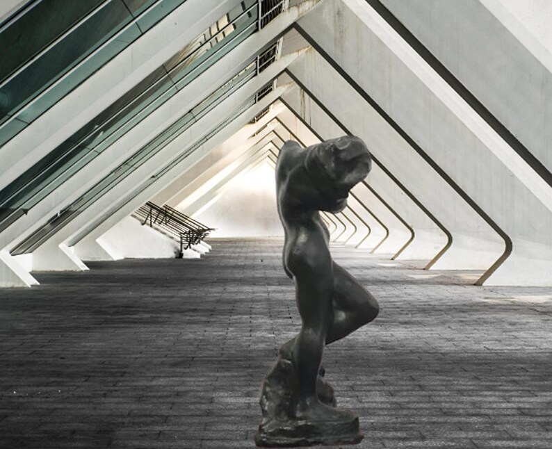 Auguste Rodin the Muse Inner Voice 1896 Bronze Sculpture Replica ...