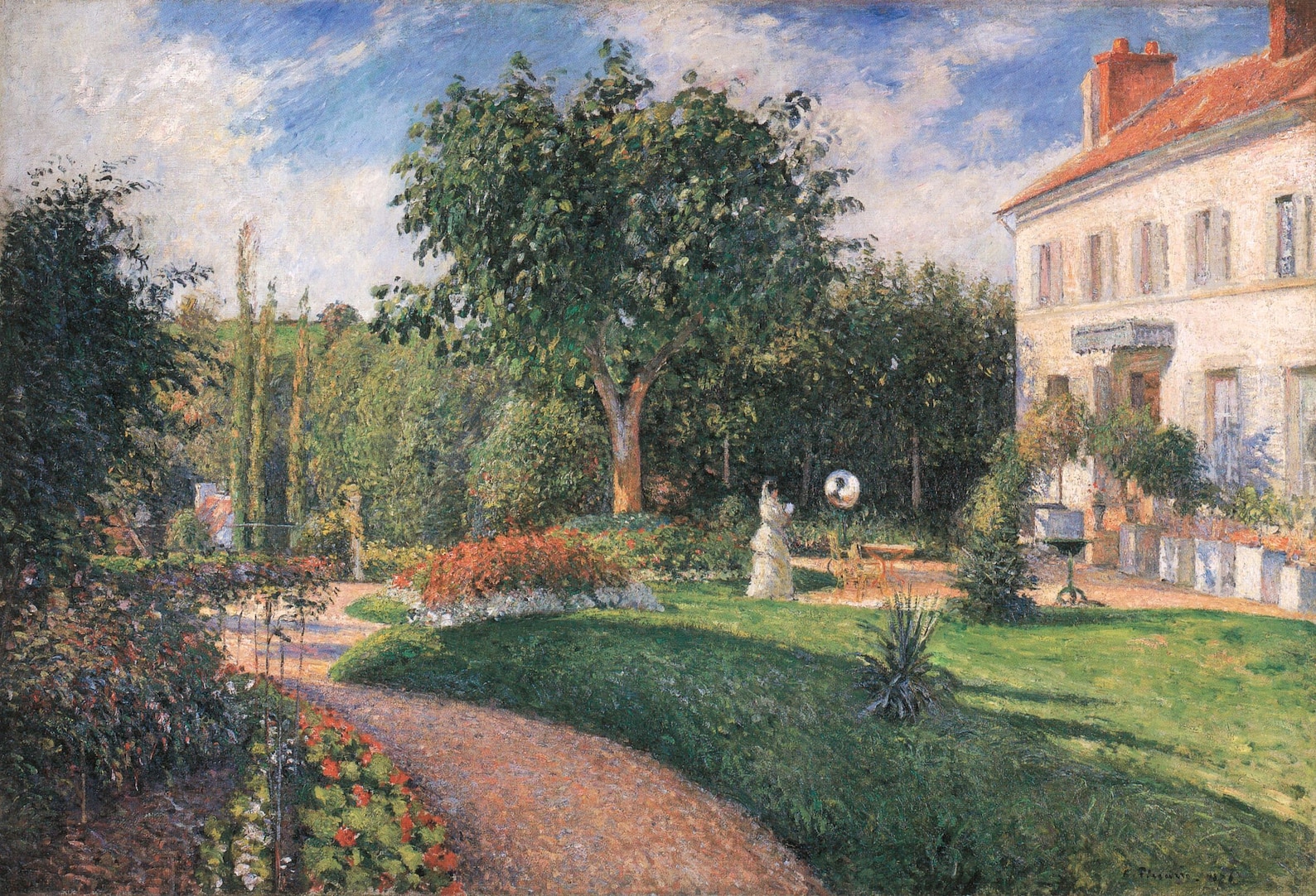 Camille Pissarro Garden of Les Mathurins at Pontoise 1896 Museum ...