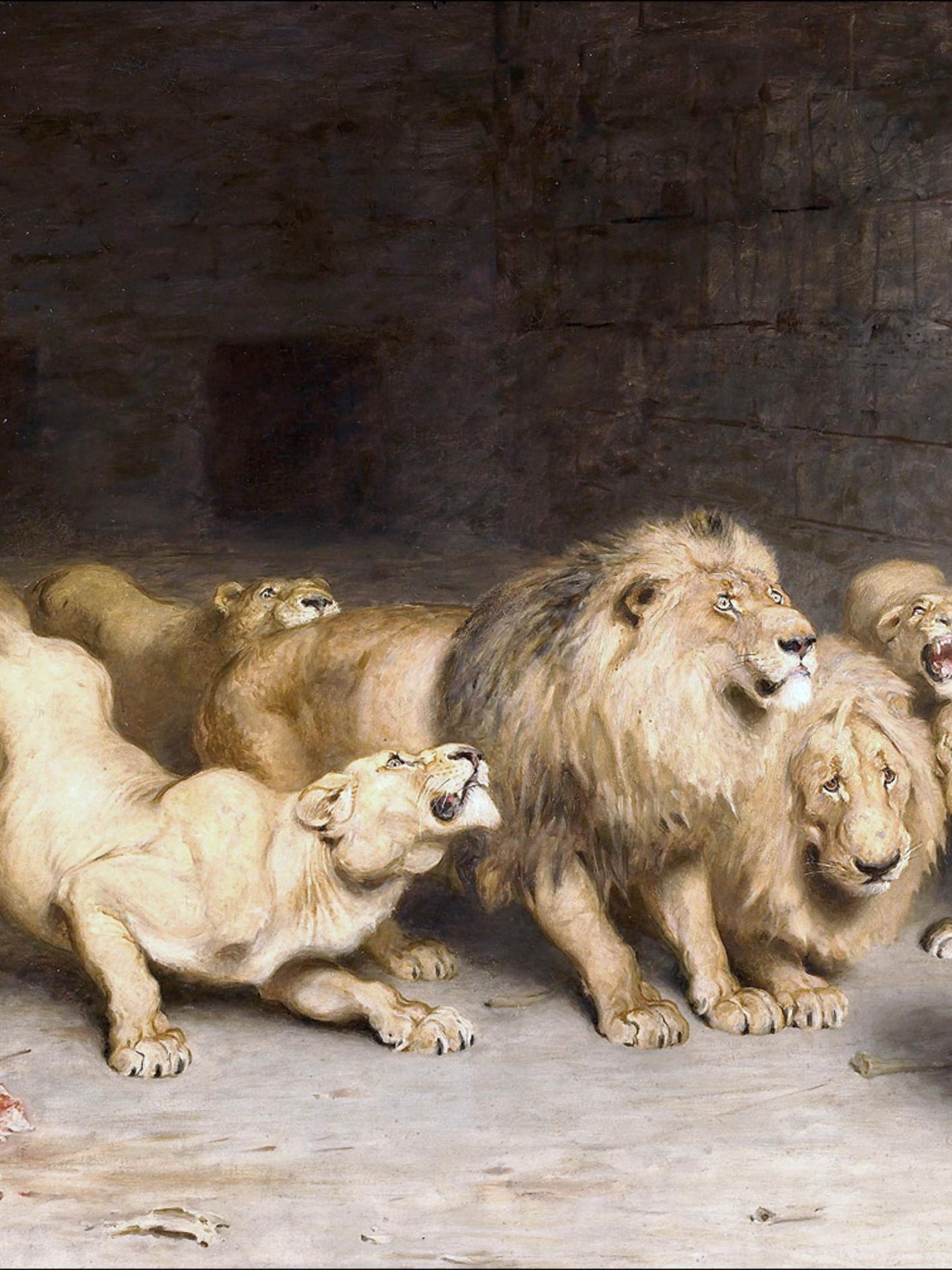 Briton Riviere Daniel in the Lions Den 1872 | Hand-painted Oil ...