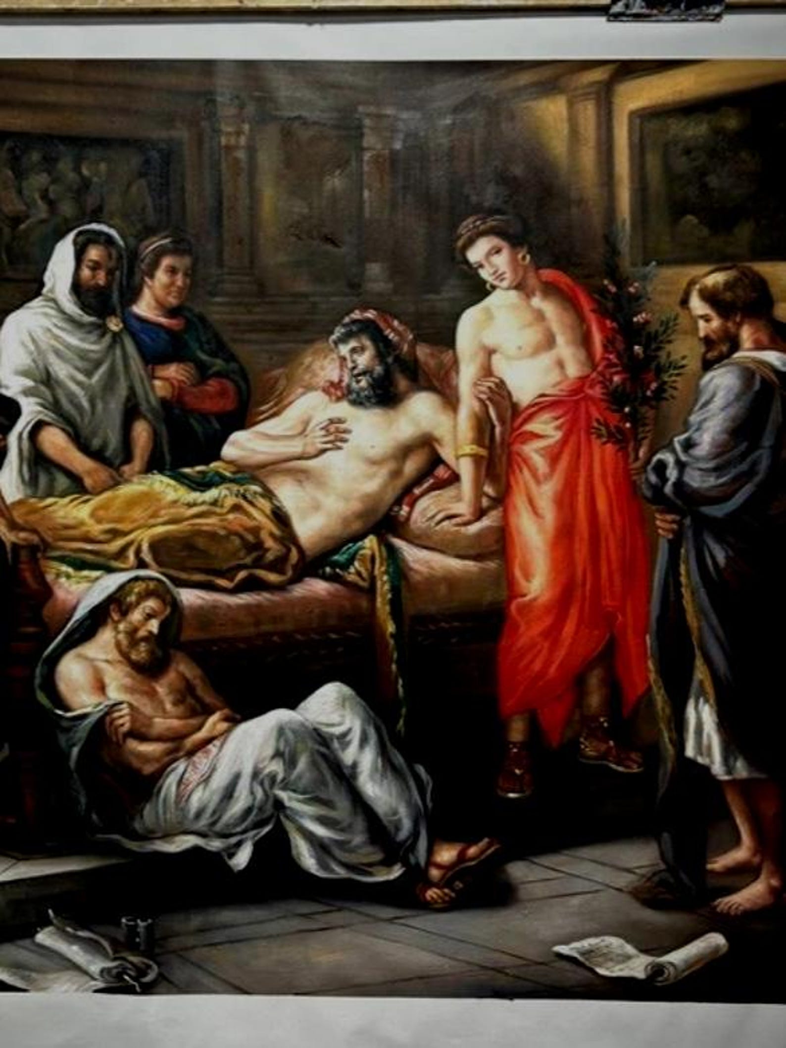 Last Words of the Emperor Marcus Aurelius Eugène Delacroix 1844 Museum ...