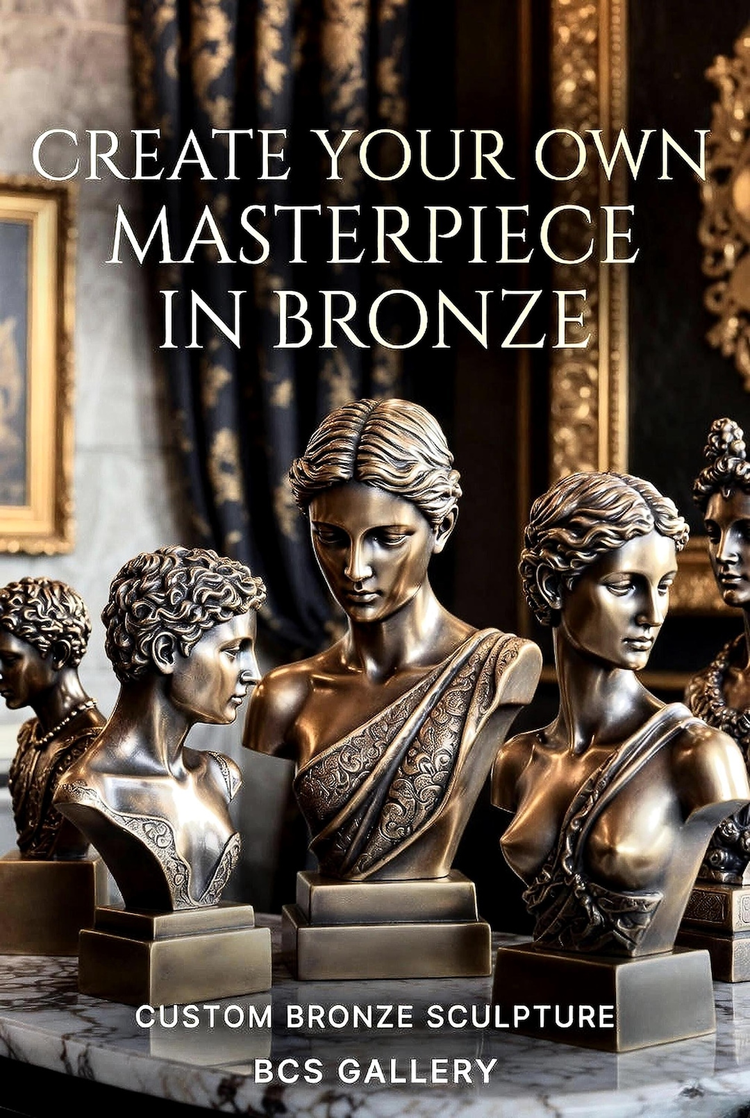 Custom Bronze Sculpture From Photo | Solid Cast Busts | Life Size ...