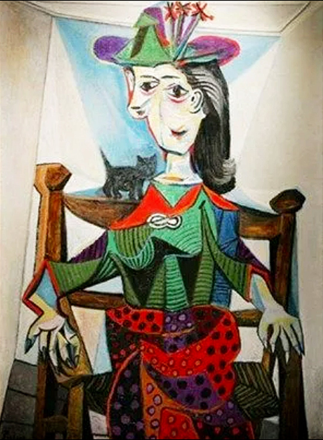 Dora Maar Au Chat Picasso 1941 Hand Painted Oil Reproduction Pablo ...