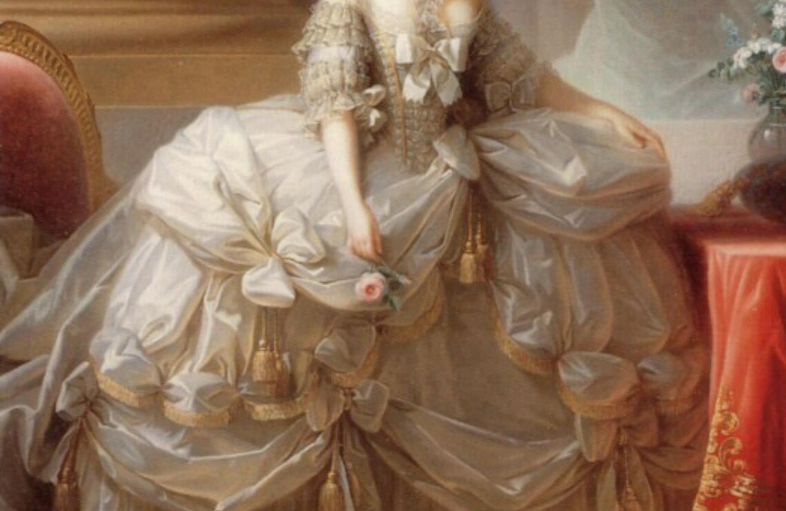 Elizabeth Vigee Le Brun - Marie Antoinette in Court Dress 1778 Hand ...