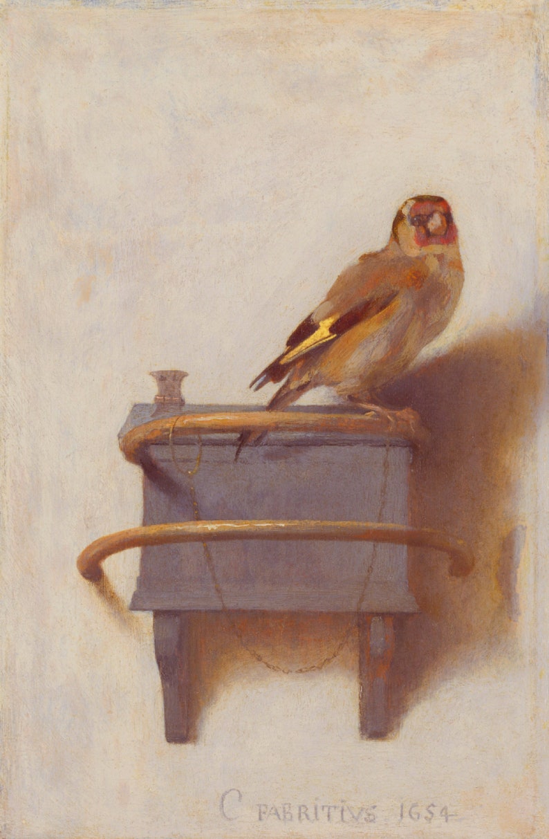 The Goldfinch Oil Painting Reproduction, Carel Fabritius Dutch Art - Etsy