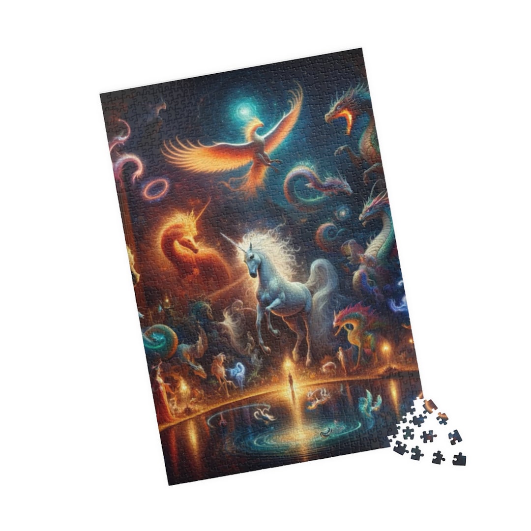 Magical Mythical Beasts Jigsaw Puzzle Enchanting Creatures, 110, 252 ...