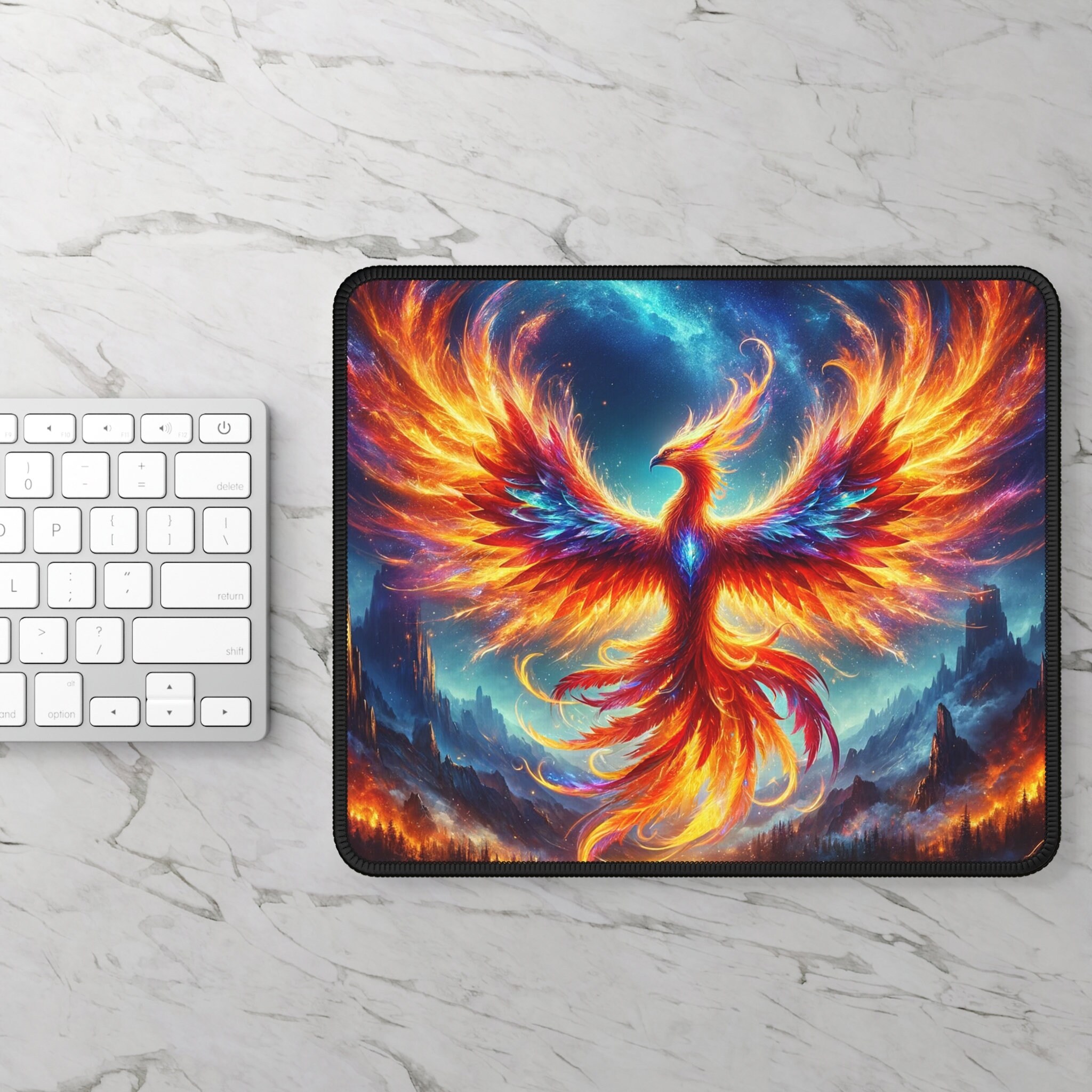 Phoenix Flight Gaming Mouse Pad High-precision Surface, Vibrant Phoenix ...