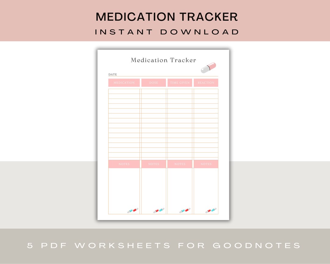 Medicine Tracker | Medication Tracker | Medicine Log | Medication List ...