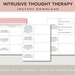 Intrusive Thoughts Worksheet | Anxiety Printable | Self-help Journaling ...