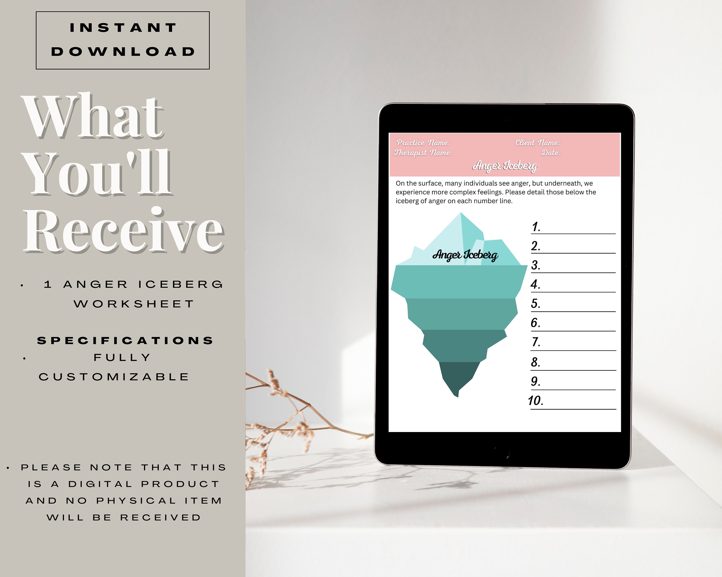 Anger Iceberg | Anger Management Therapy | Feelings Self Help | Anxiety ...