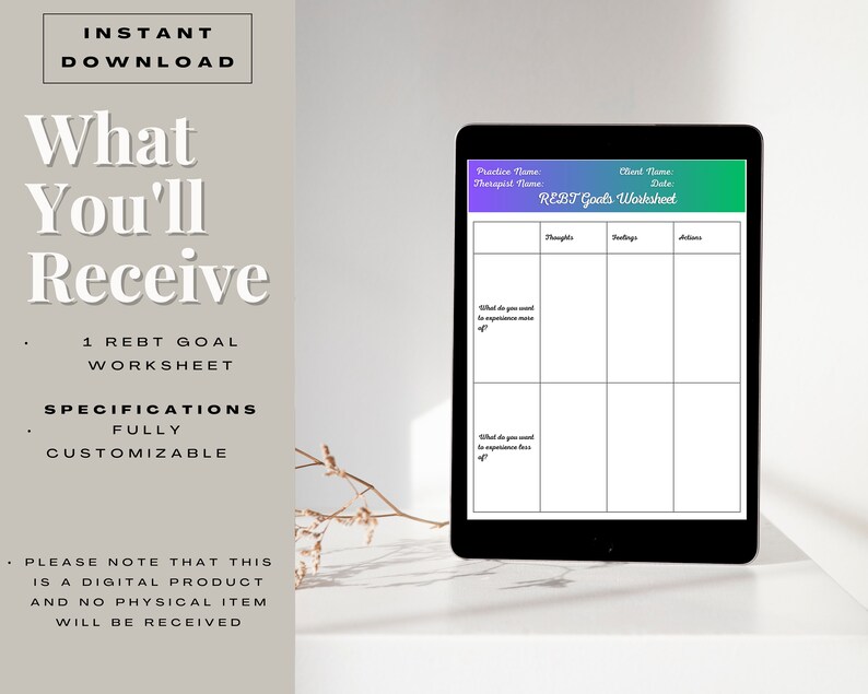 Goal Planner Therapy Goals Worksheet Self Development PDF Self-help ...