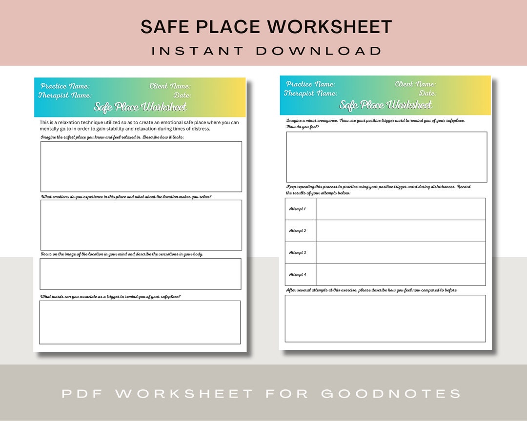 Trauma Self Help Therapy Worksheets | Help for Anxiety and Fear | PTSD ...