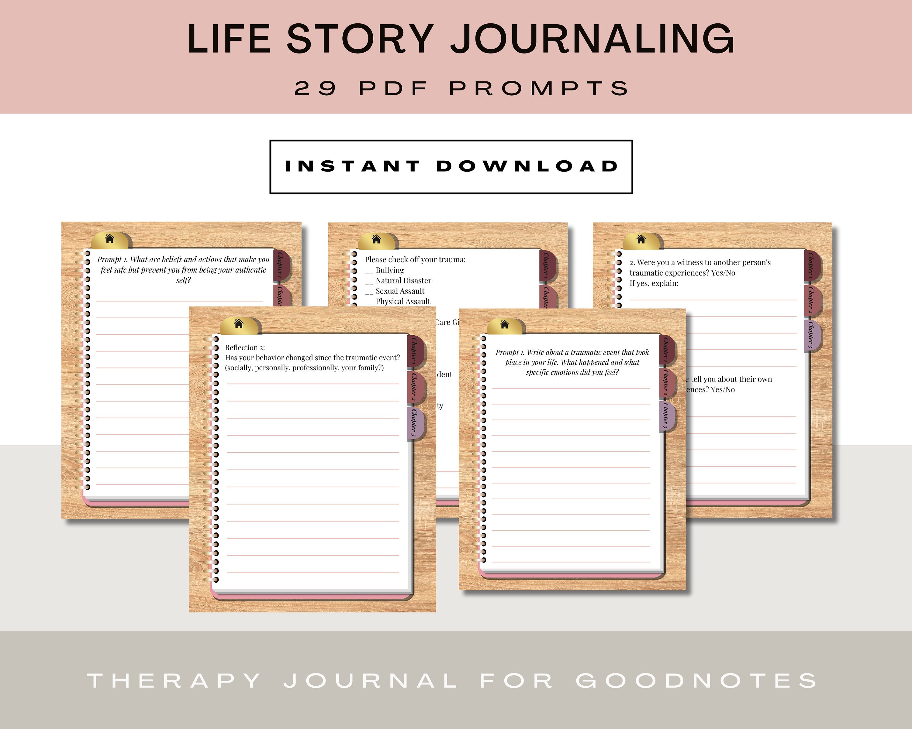 Trauma Healing Journal | PTSD Processing | Trauma Therapy | Therapy ...