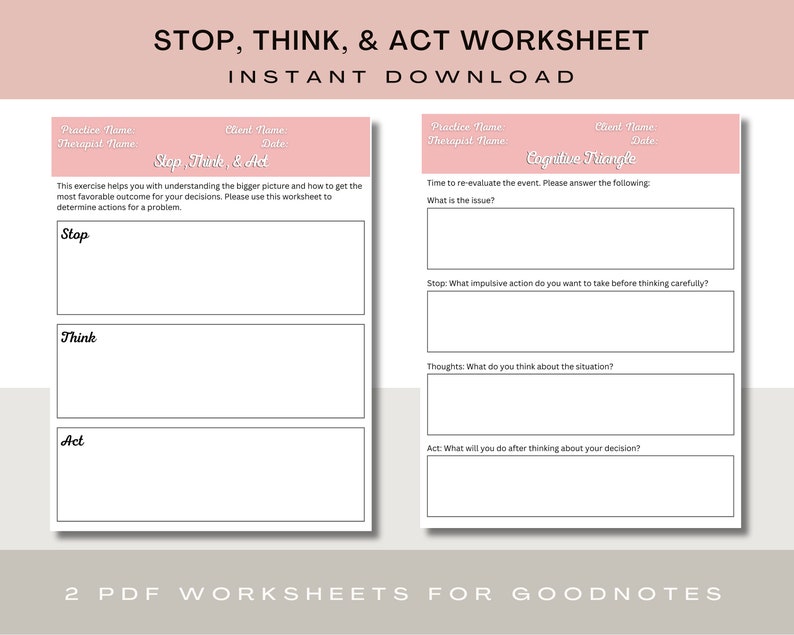 Learn Better Decision Making Skills | Decision Therapy Worksheet ...