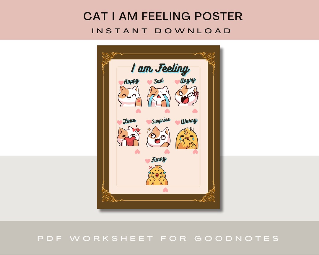 Emotions Poster | Therapy Office Decoration | Feeling Chart | Children ...