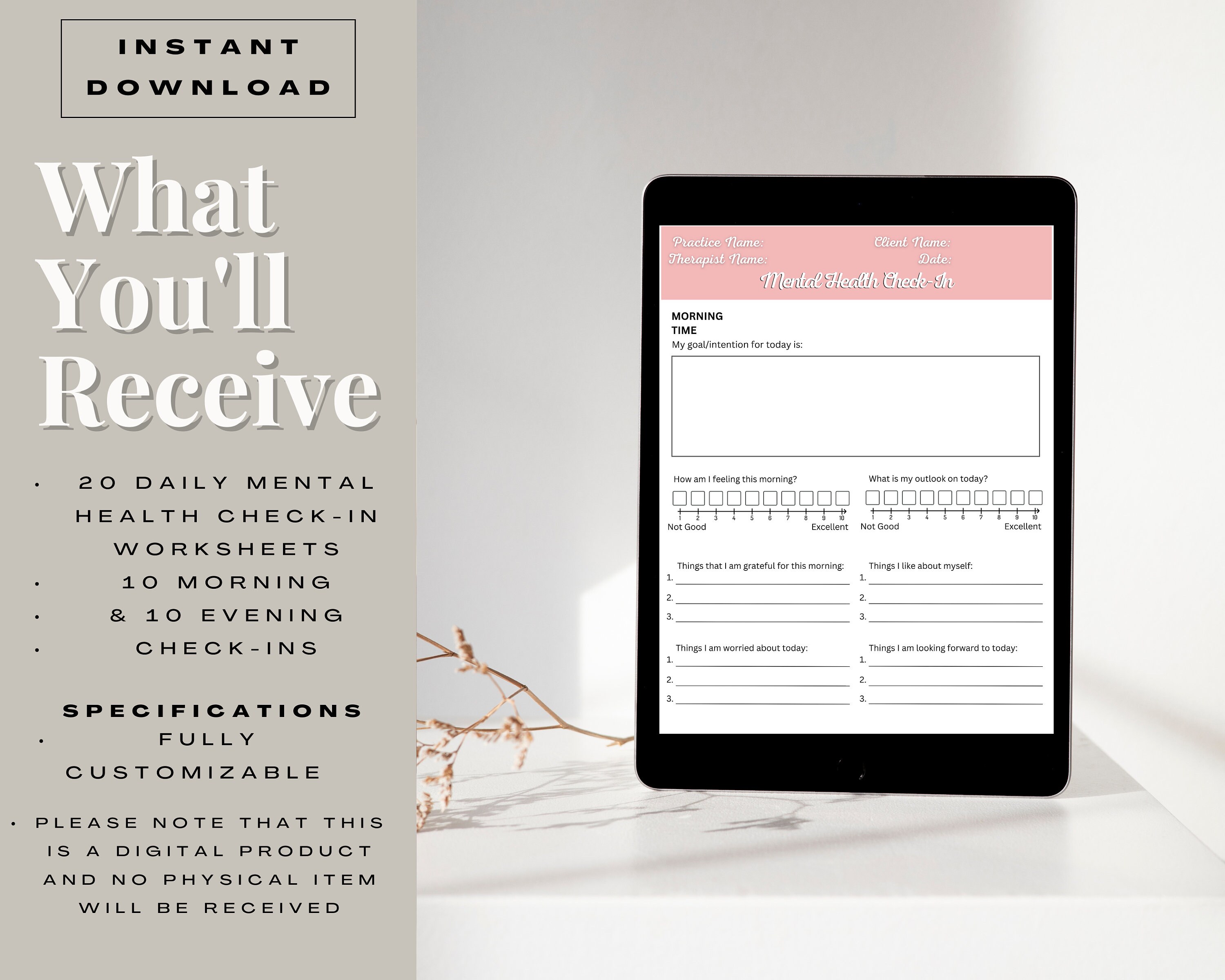 Daily Mental Health Check-in Mental Health Journaling Mental Health ...