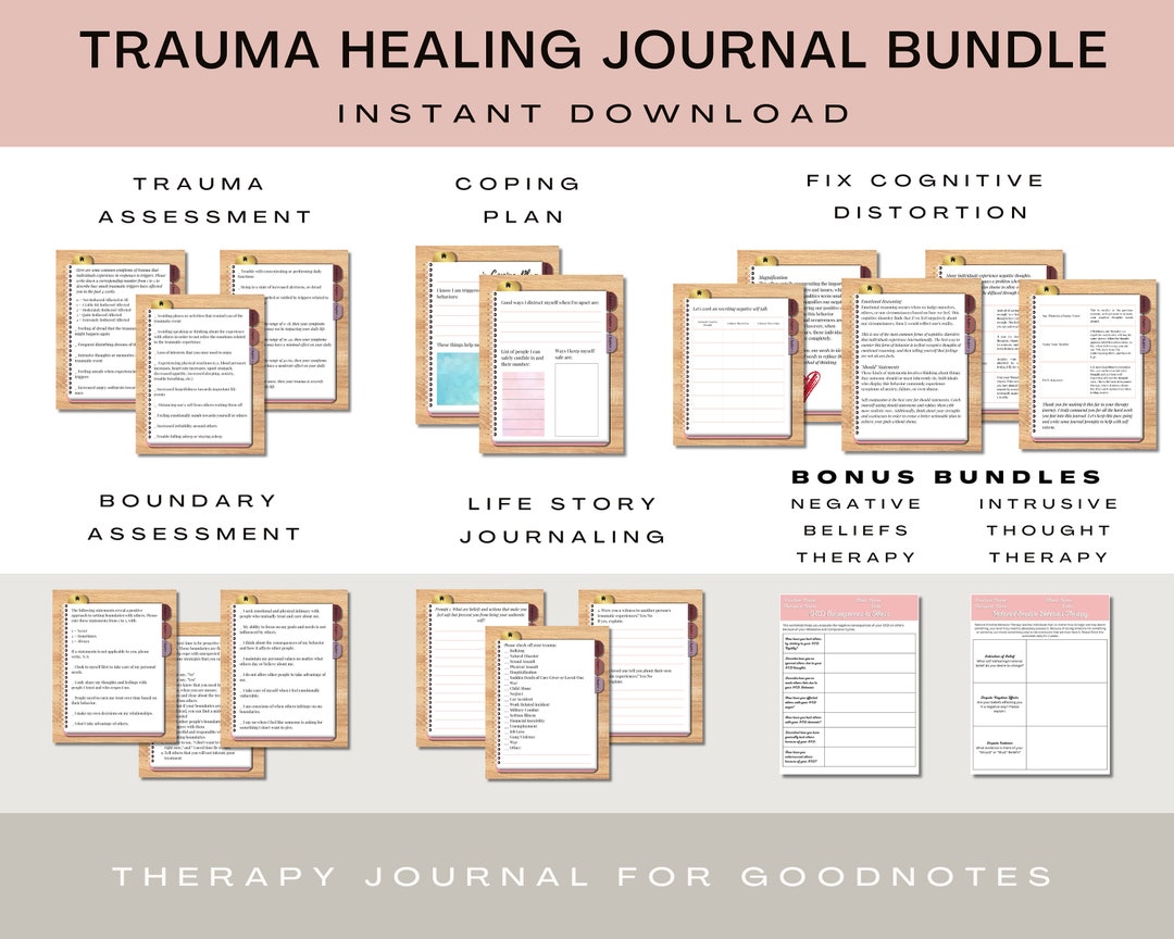 Trauma Healing Journal | PTSD Processing | Trauma Therapy | Therapy ...