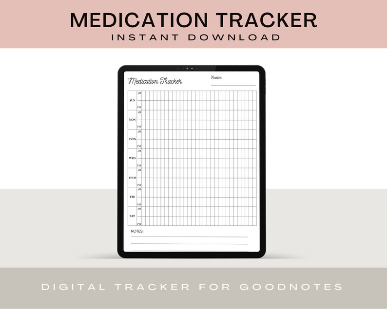 Medication List Template | PDF Fillable Medication List | Medication ...