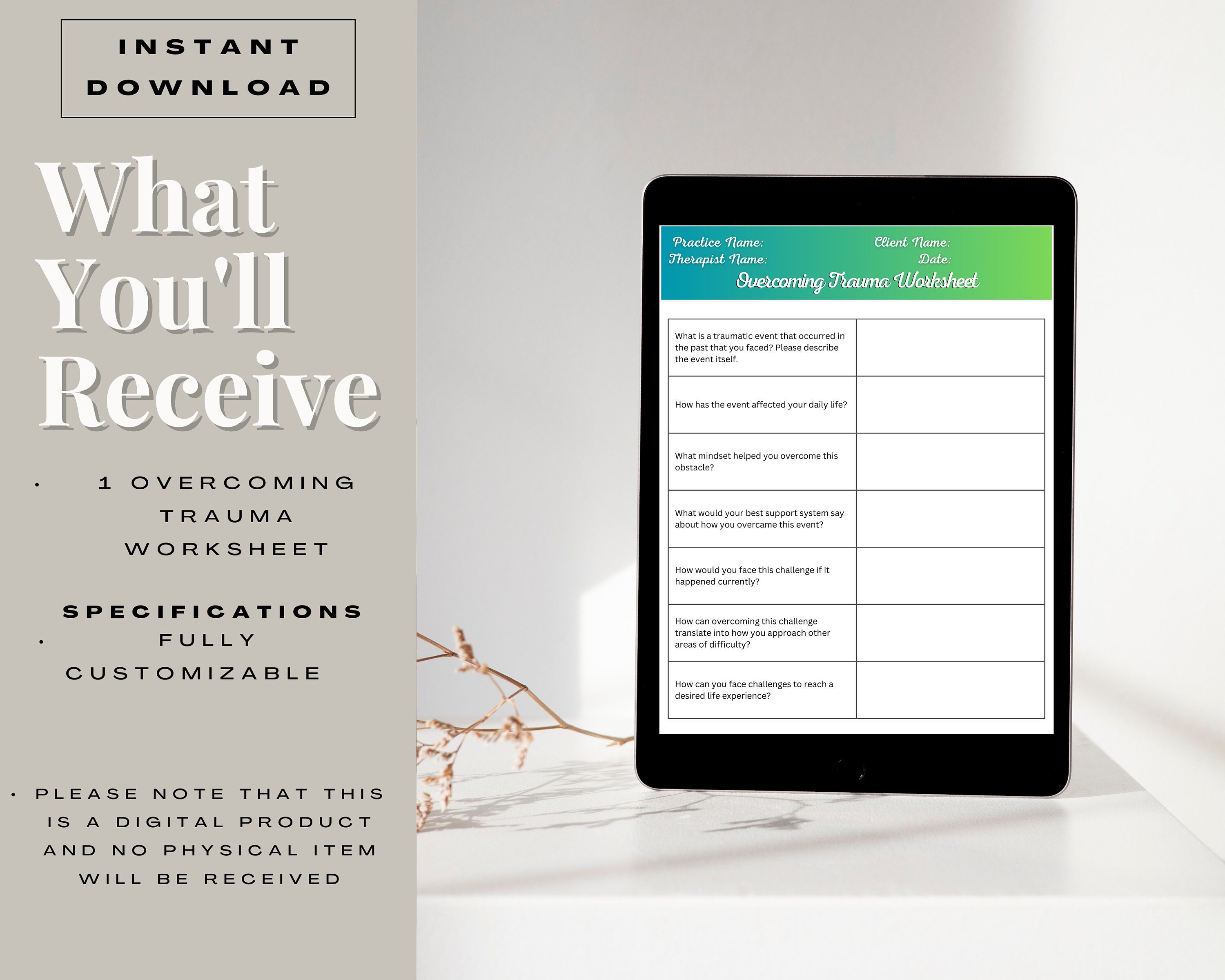 Trauma Journaling Worksheet | Trauma Therapy | PTSD Processing - Etsy