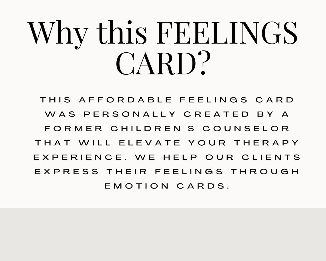 Therapy Emotions Flashcards | Therapy for Children | Feelings Chart PDF ...